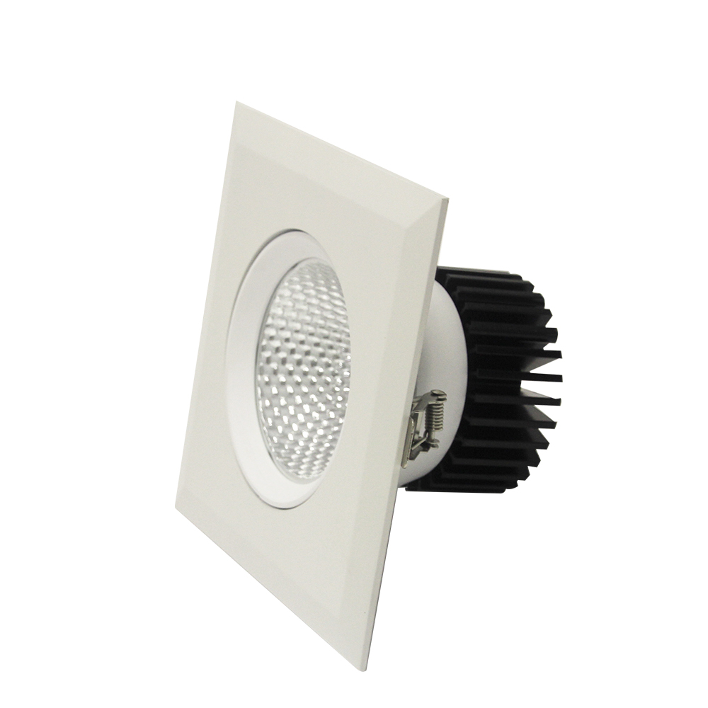 Projecteur encastrable LED carré 3K/4K/6K 40W Blanc ou noir – Digilamp ...