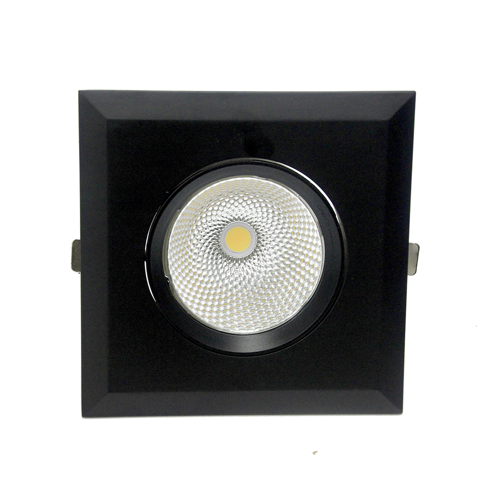 Projecteur encastrable LED carré 3K/4K/6K 40W Blanc ou noir – Digilamp ...